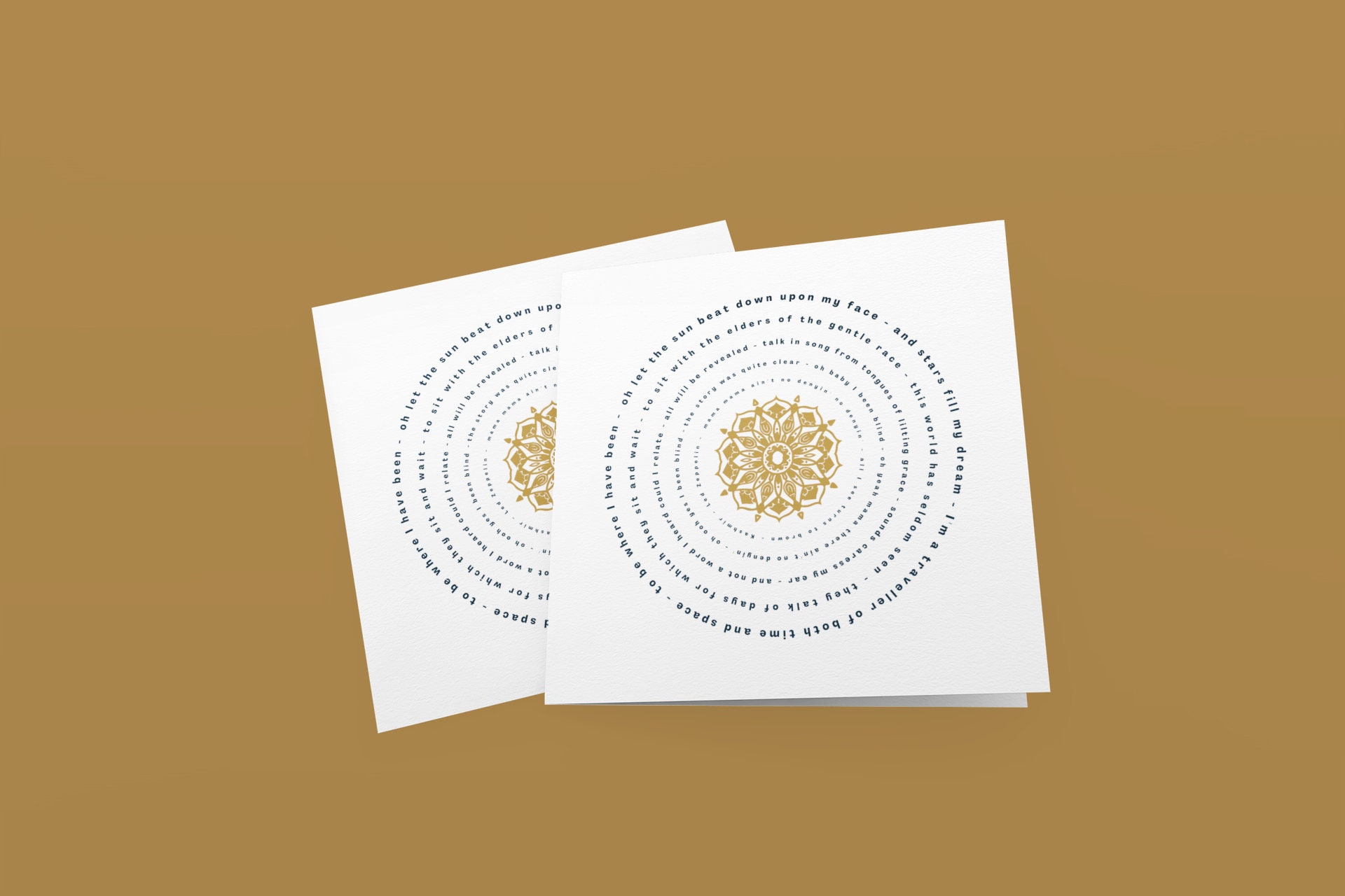 Led Zeppelin Inspired Greeting Card and A4 Print With Lyrics - Etsy