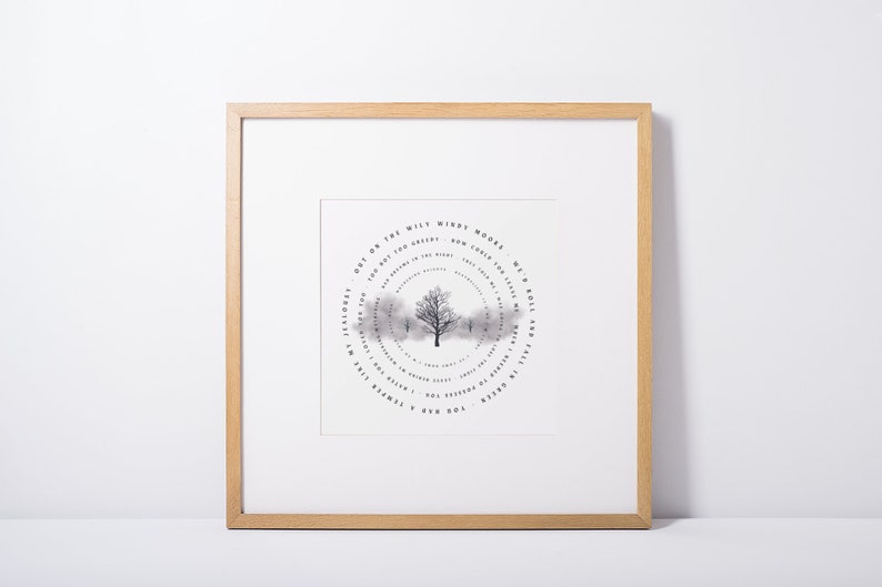 Kate Bush Inspired Greeting Card and A4 Print With Lyrics From ...