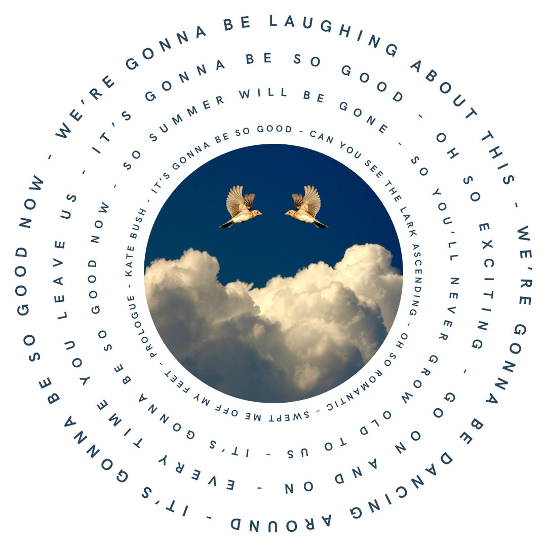 Kate Bush Inspired Greeting Card and A4 Print With Lyrics From Prologue ...