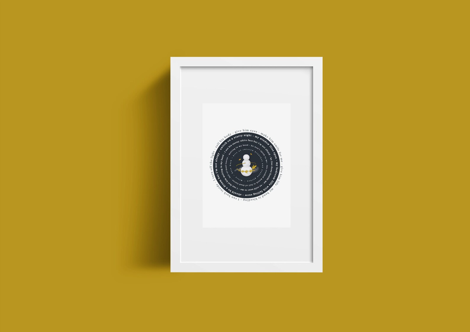 Kate Bush Inspired Christmas Card and A4 Print With Lyrics - Etsy UK