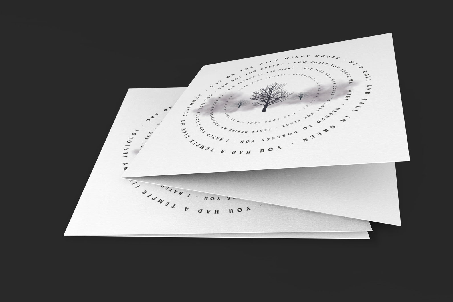 Kate Bush Inspired Greeting Card and A4 Print With Lyrics From ...