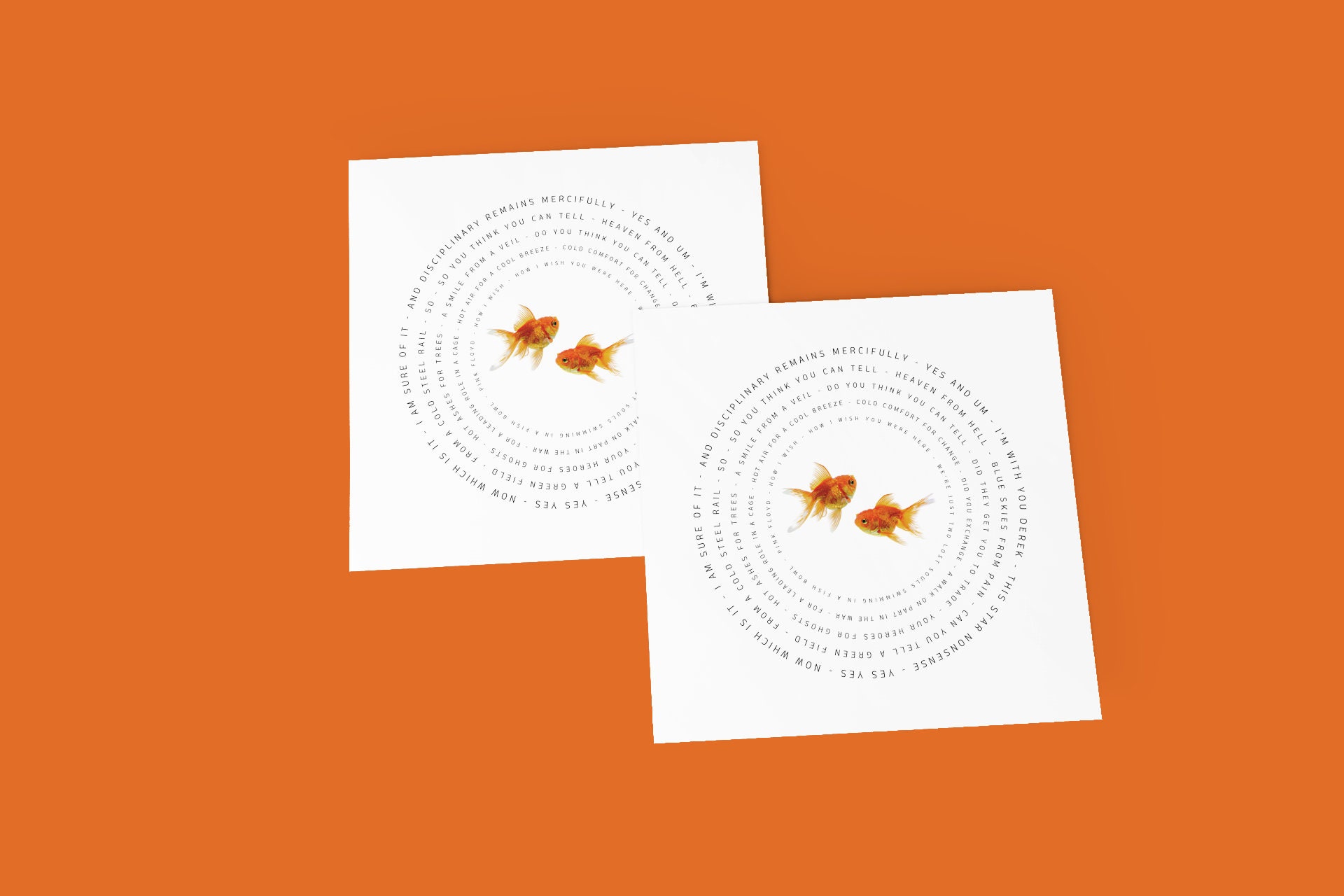 Pink Floyd Inspired Greeting Card and A4 Print With Lyrics From Wish ...