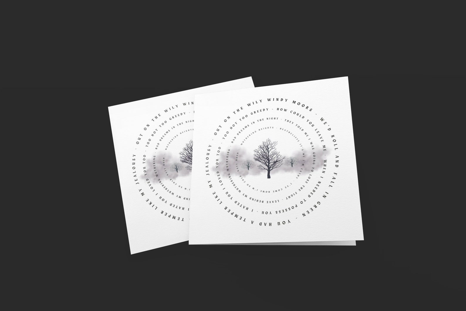 Kate Bush Inspired Greeting Card and A4 Print With Lyrics From ...
