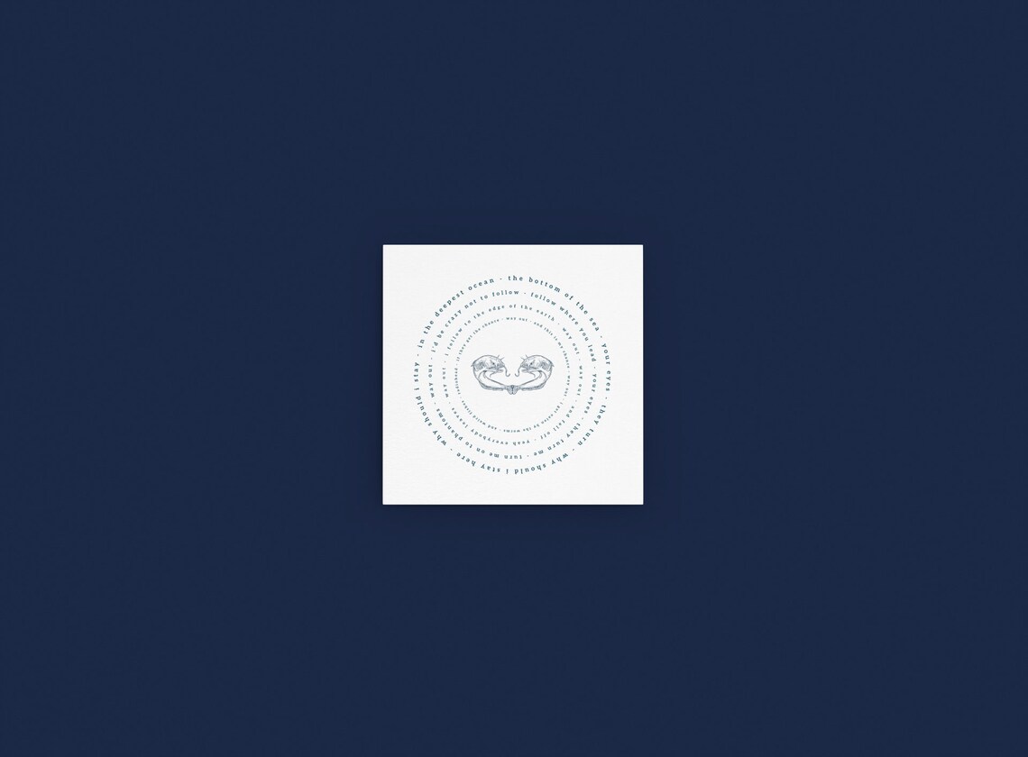 Radiohead Inspired Greeting Card and A4 Print With Lyrics From - Etsy