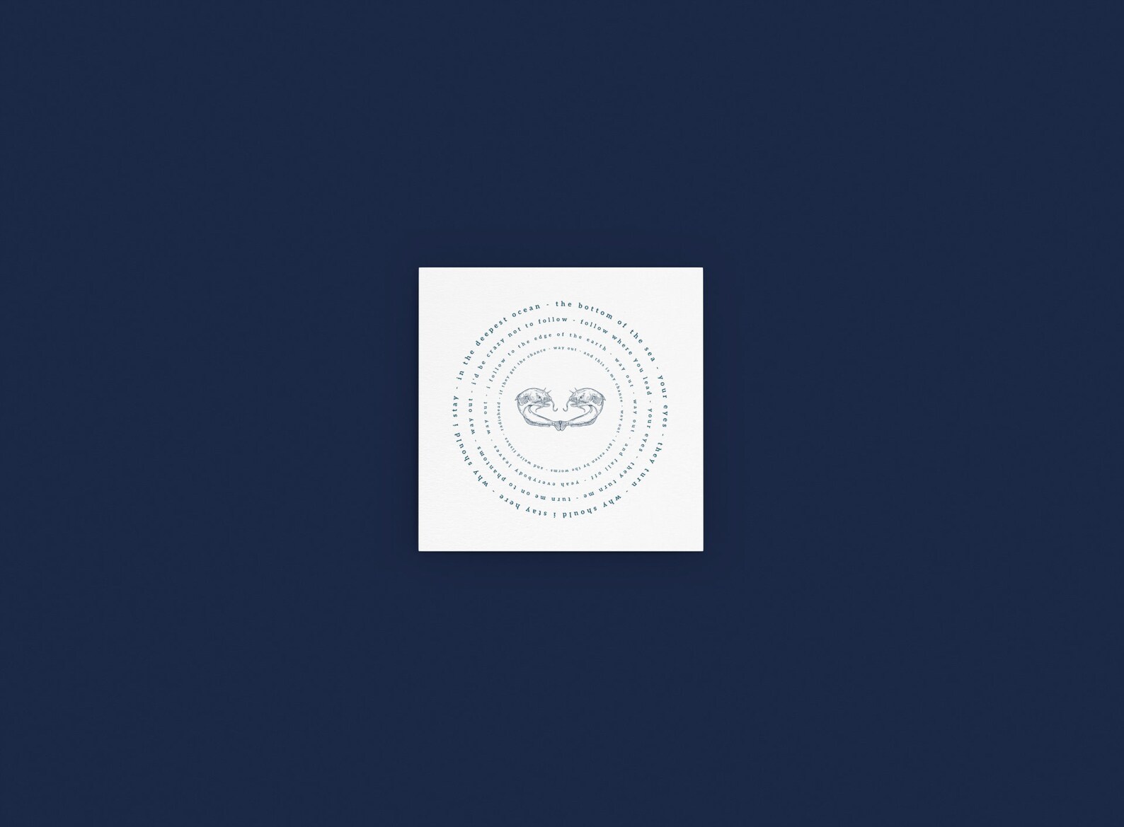 Radiohead Inspired Greeting Card and A4 Print With Lyrics From - Etsy