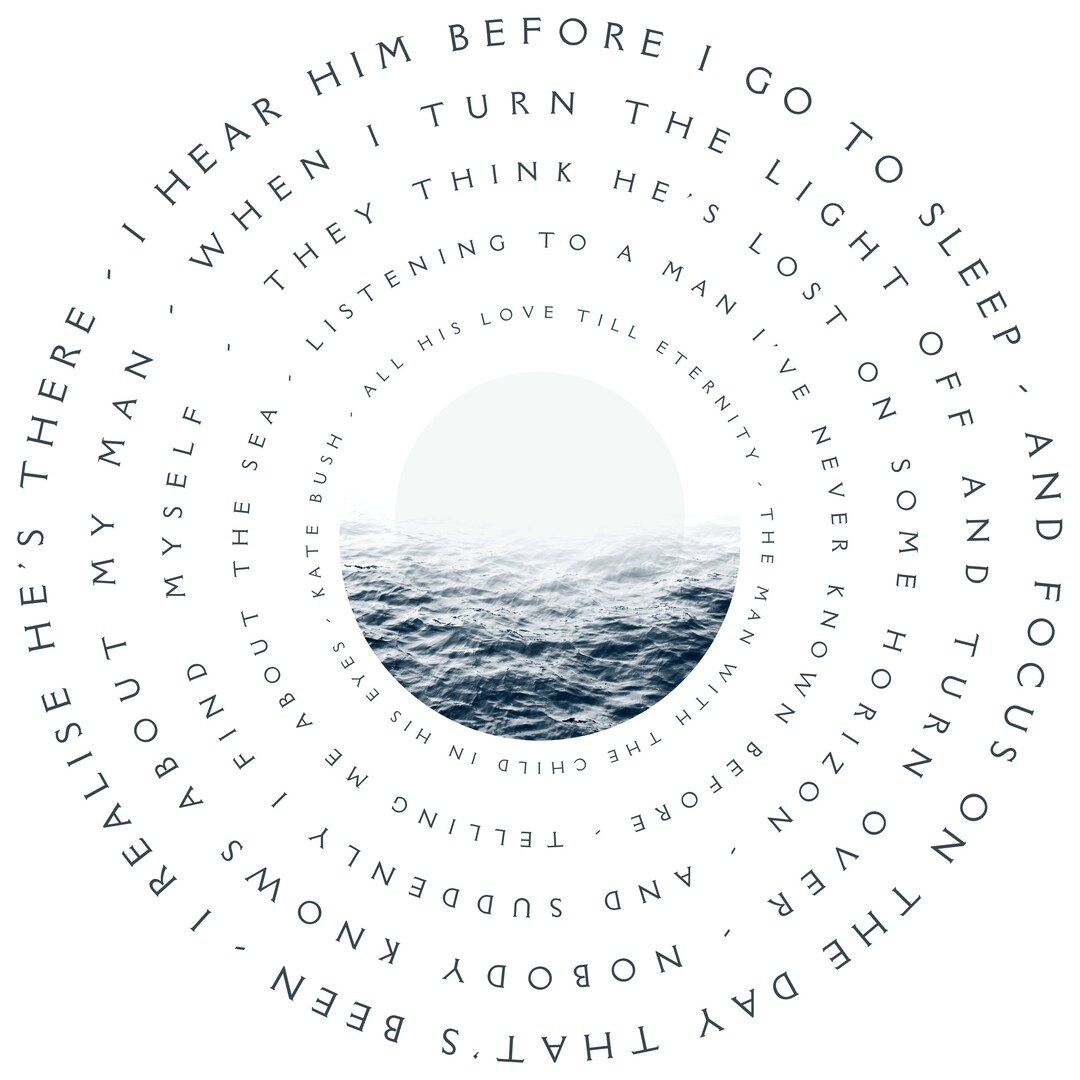 Kate Bush Inspired Greeting Card and A4 Print With Lyrics From the Man ...