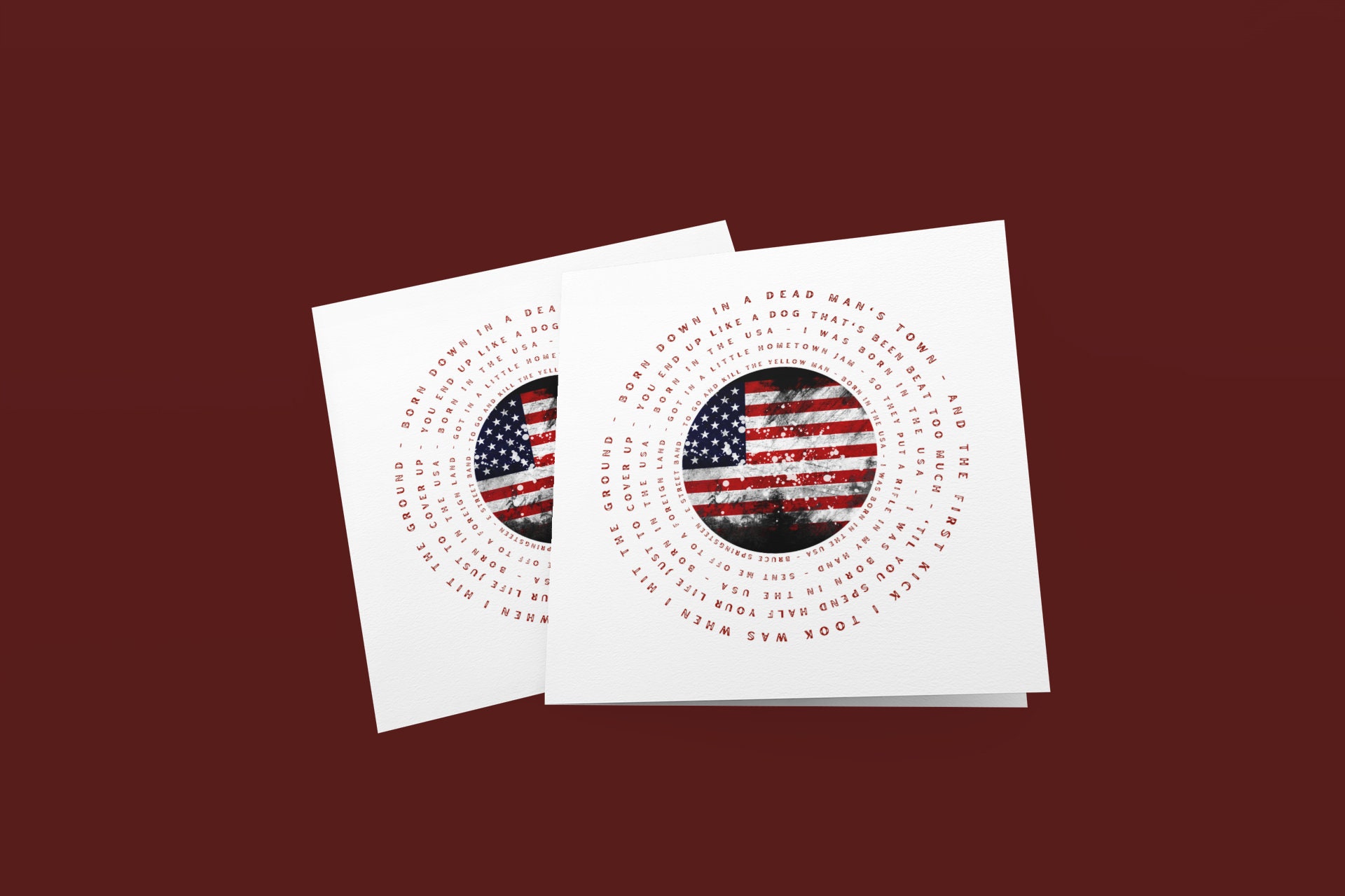 Bruce Springsteen Inspired Greeting Card and A4 Print With - Etsy