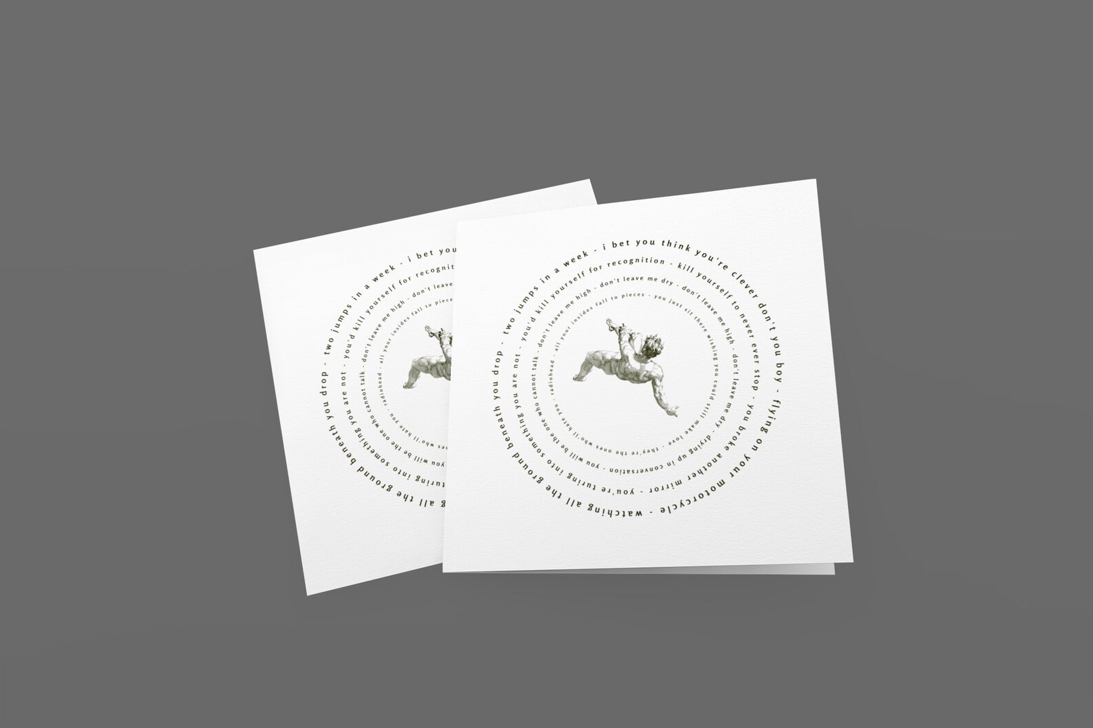 Radiohead Inspired Greeting Card and A4 Print With Lyrics From - Etsy