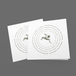 Radiohead Inspired Greeting Card and A4 Print With Lyrics From High and ...
