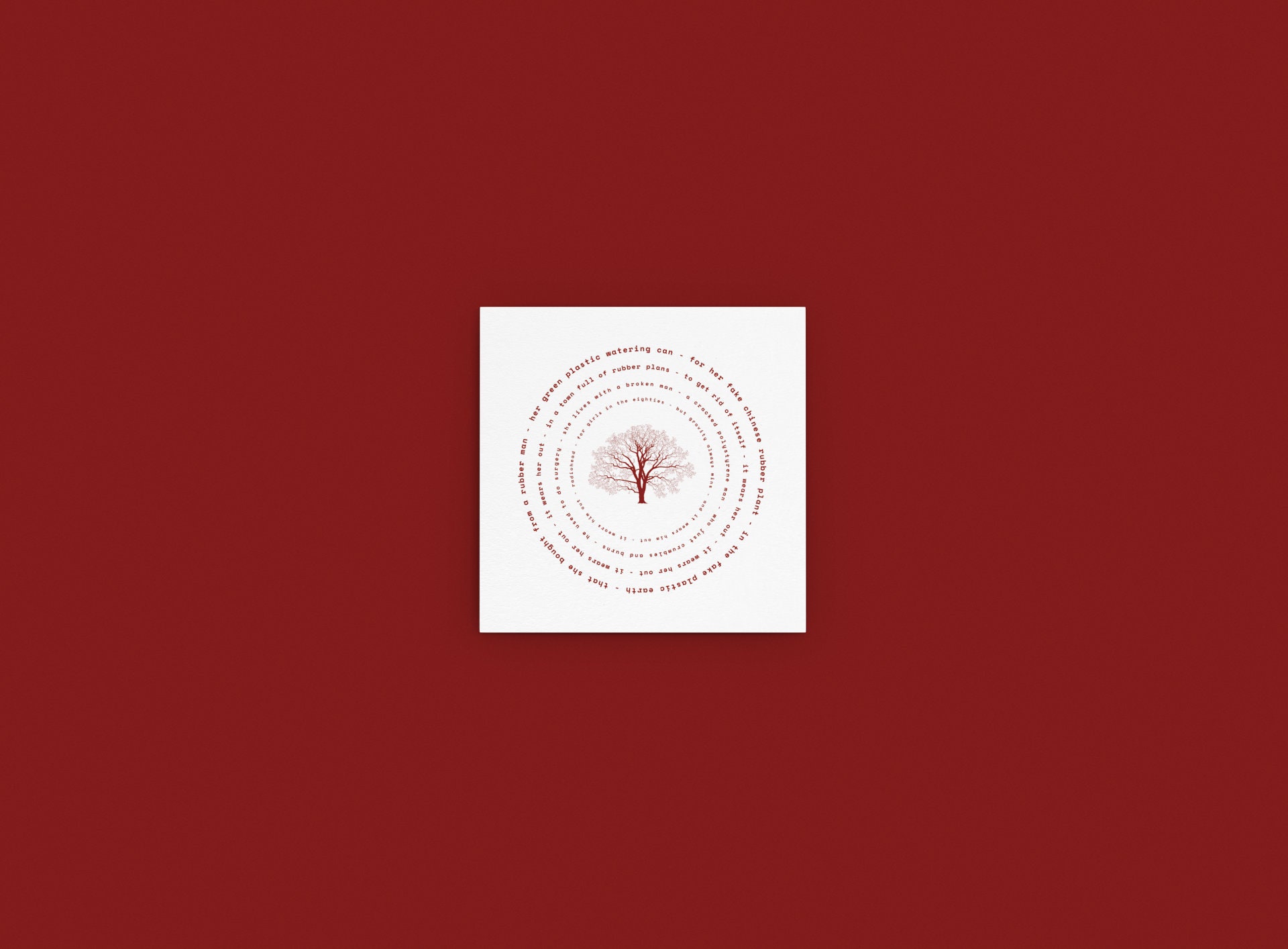 Radiohead Inspired Greeting Card and A4 Print With Lyrics From - Etsy