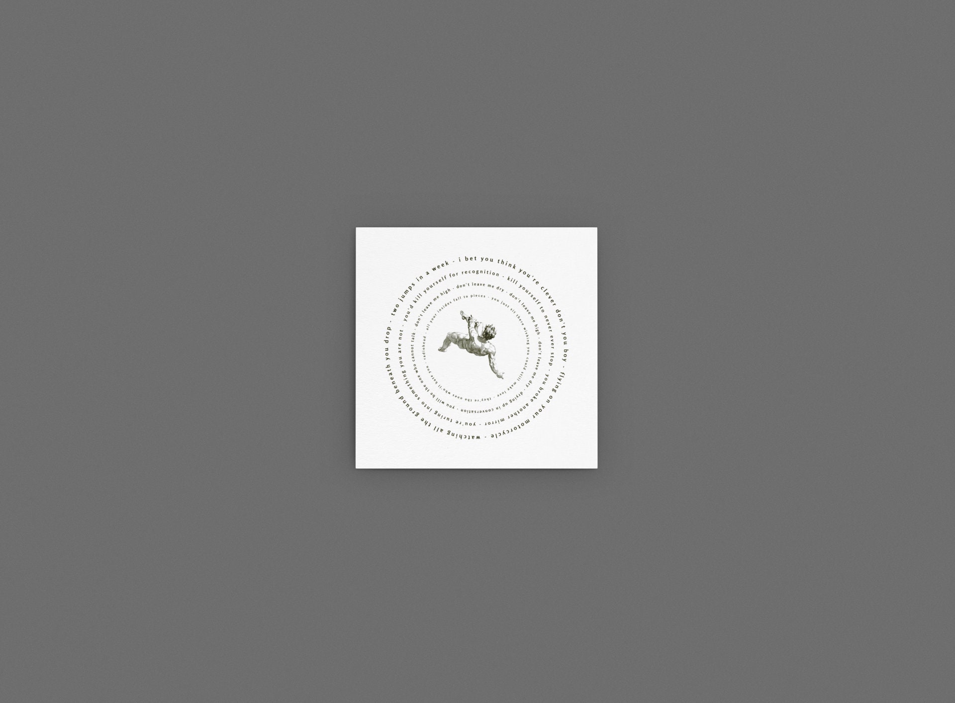 Radiohead Inspired Greeting Card and A4 Print With Lyrics From - Etsy