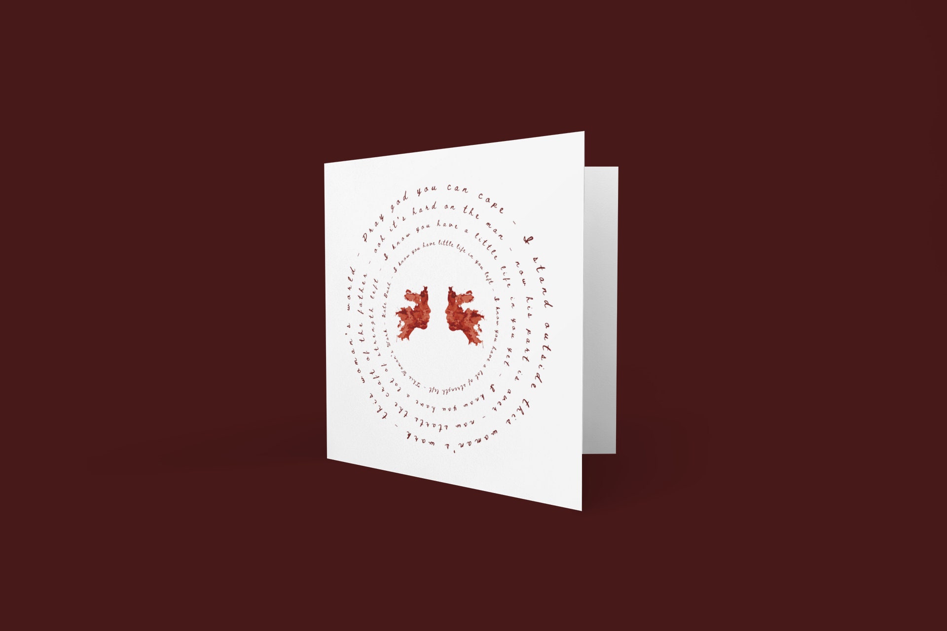 Kate Bush Inspired Greeting Card and A4 Print With Lyrics From This ...