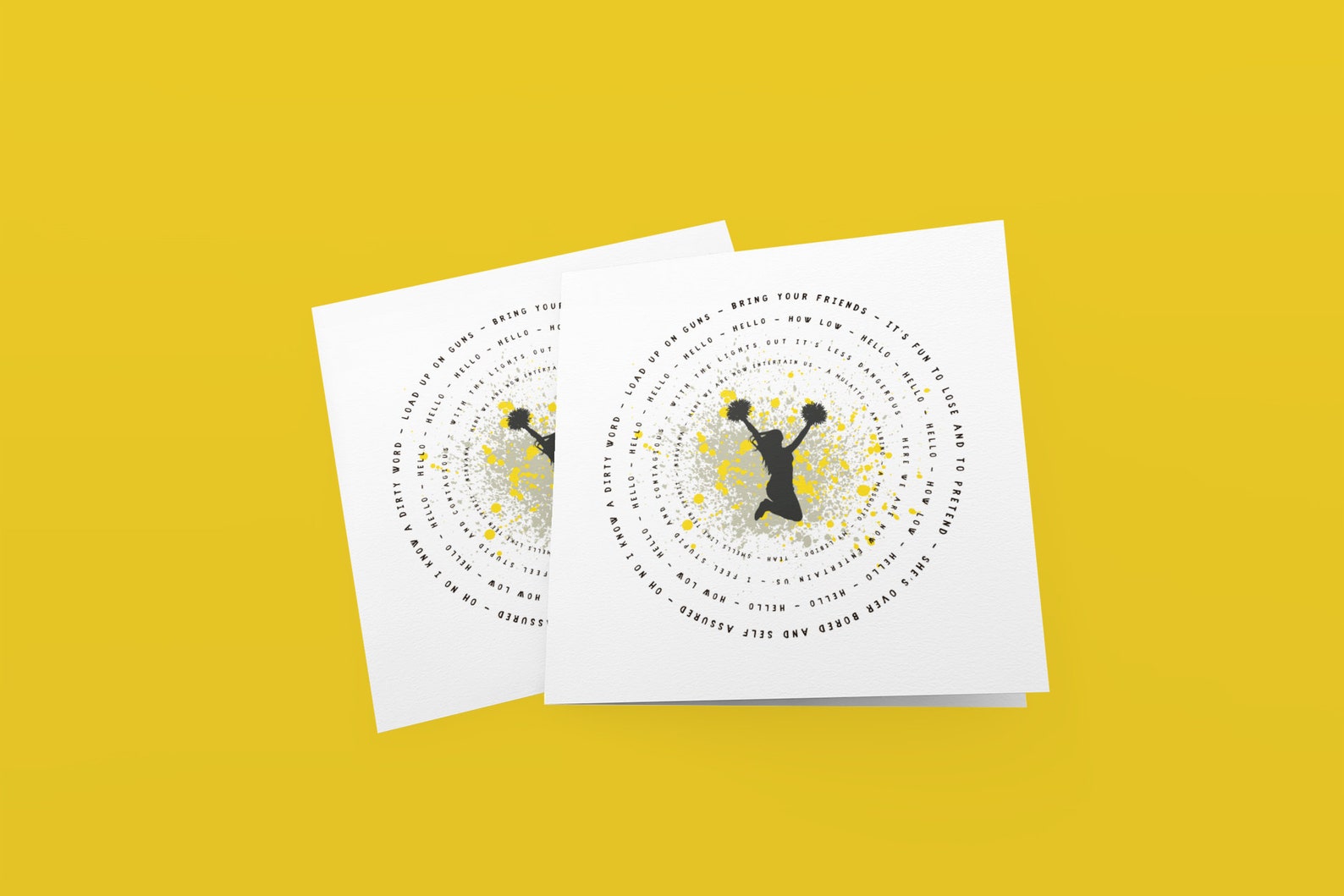 Nirvana Inspired Greeting Card and A4 Print With Lyrics From - Etsy