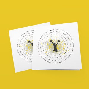 Nirvana Inspired Greeting Card and A4 Print With Lyrics From - Etsy