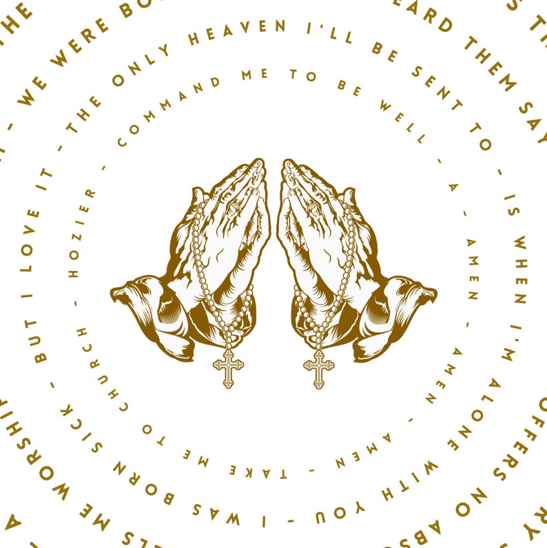 Hozier Inspired Greeting Card and A4 Print With Lyrics From Take Me to ...