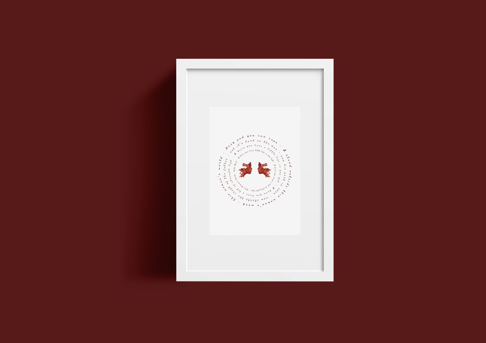 Kate Bush Inspired Greeting Card and A4 Print With Lyrics From This ...