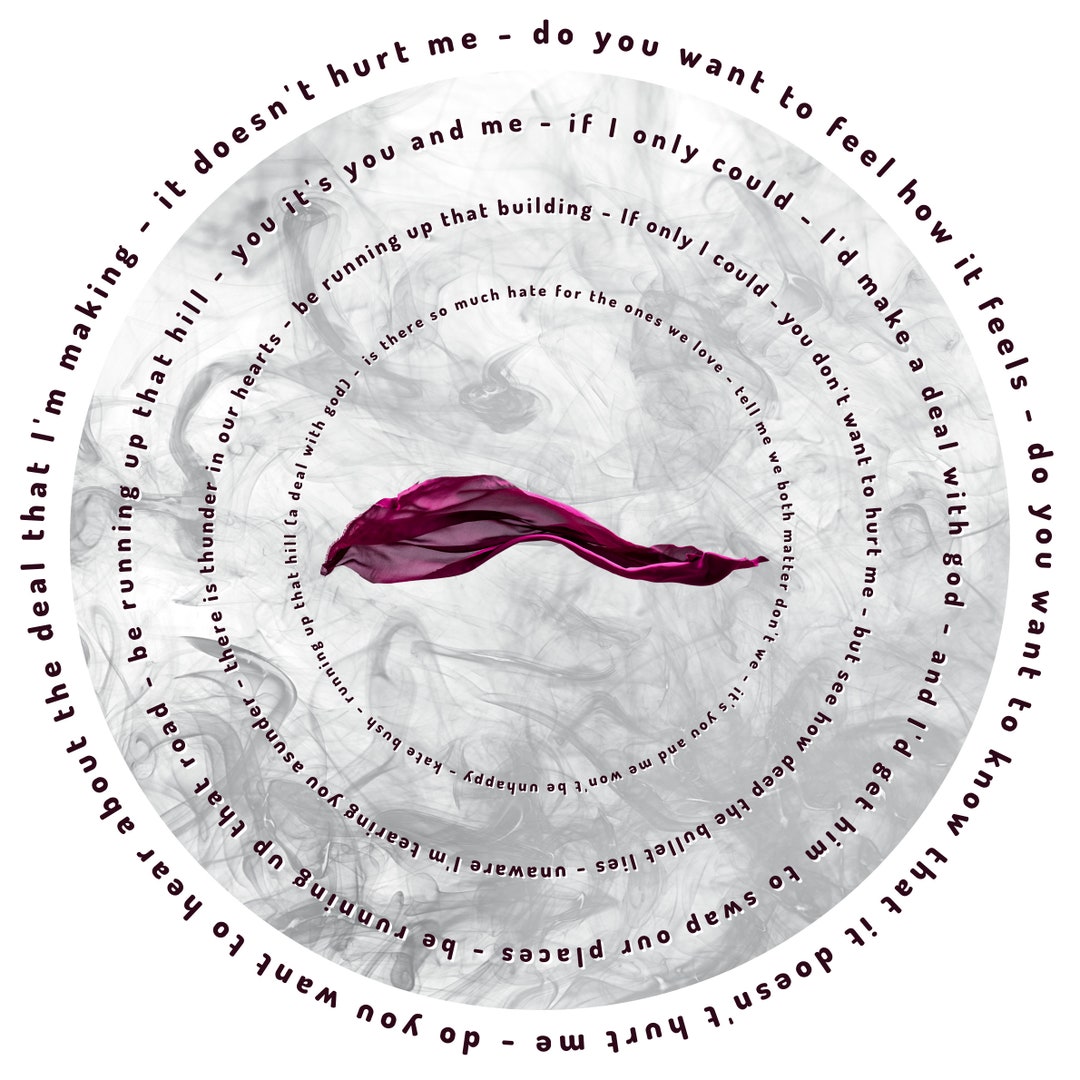 Kate Bush Inspired Greeting Card and A4 Print With Lyrics From Running ...