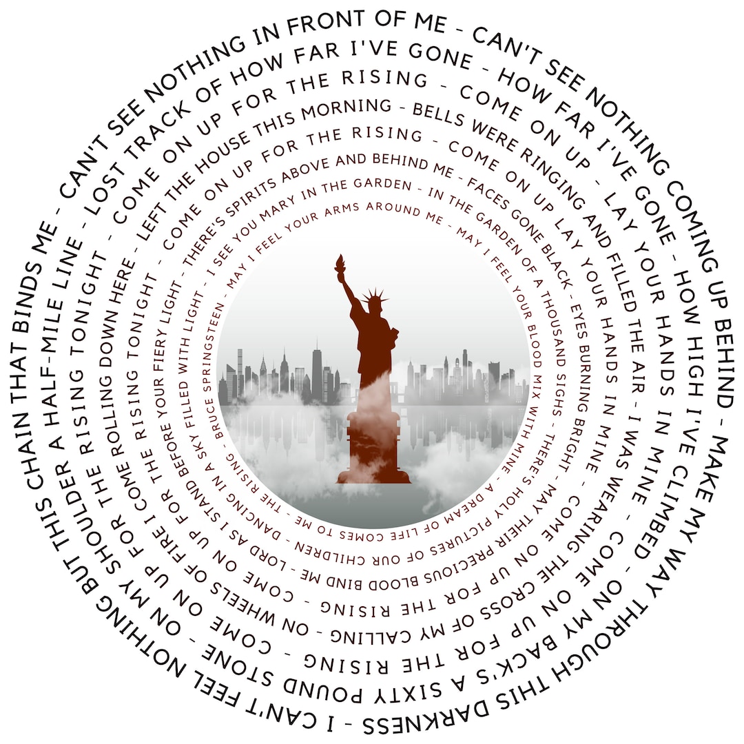 Bruce Springsteen Inspired Greeting Card and A4 Print With Lyrics From ...