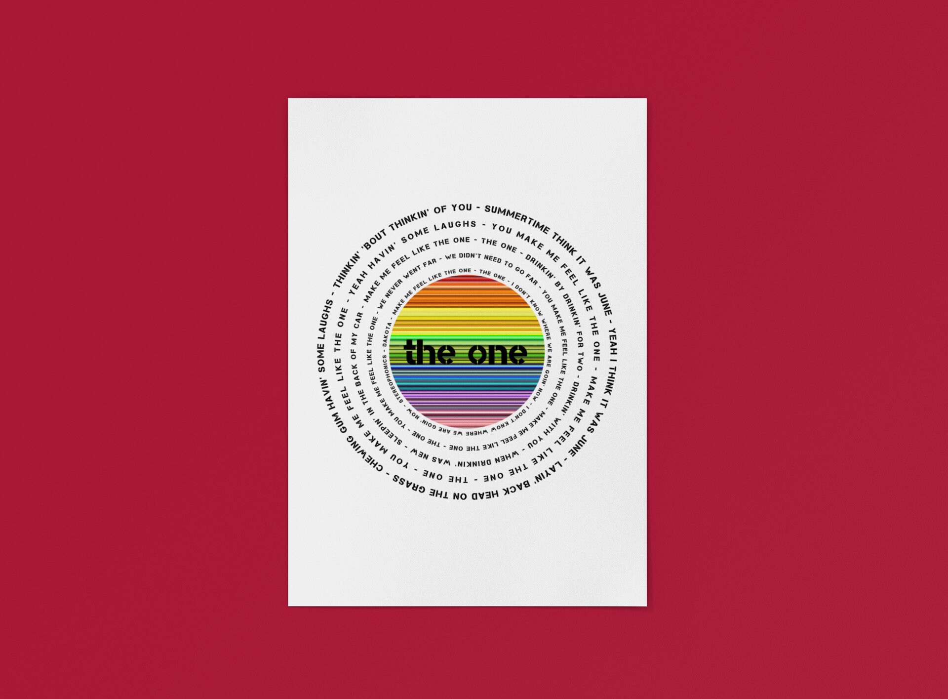 Stereophonics Inspired Greeting Card and A4 Print With Lyrics - Etsy UK