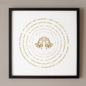 Hozier Inspired Greeting Card and A4 Print With Lyrics From Take Me to ...