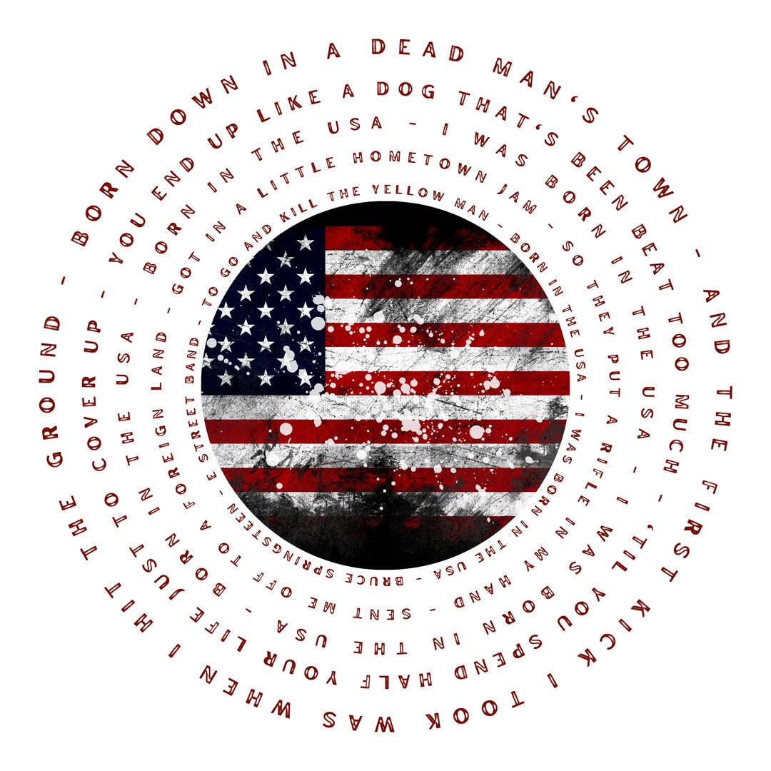 Bruce Springsteen Inspired Greeting Card and A4 Print With Lyrics From ...