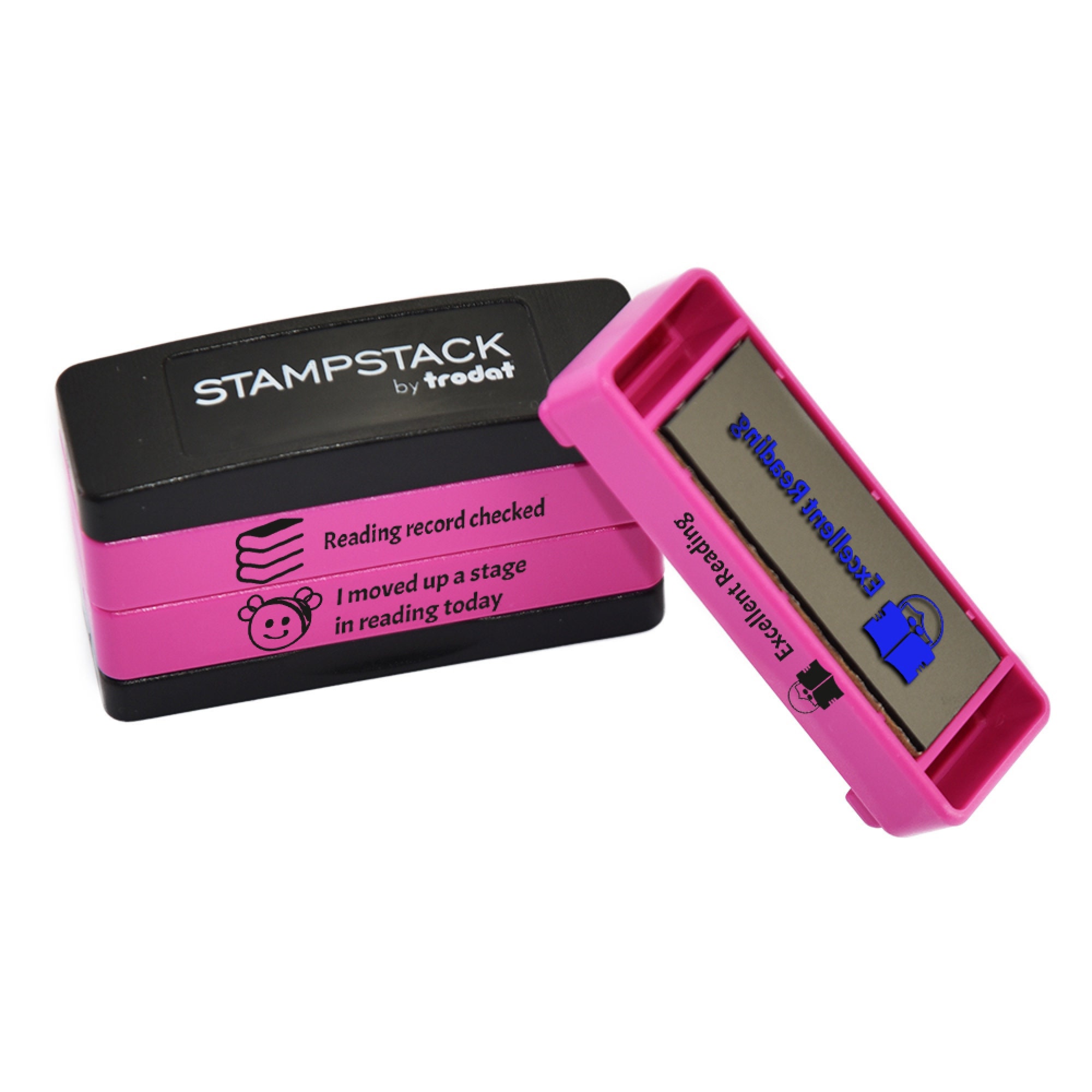 Trodat 3-in-1 STAMPSTACK | Teacher Reading Stamp Set | Excellent ...