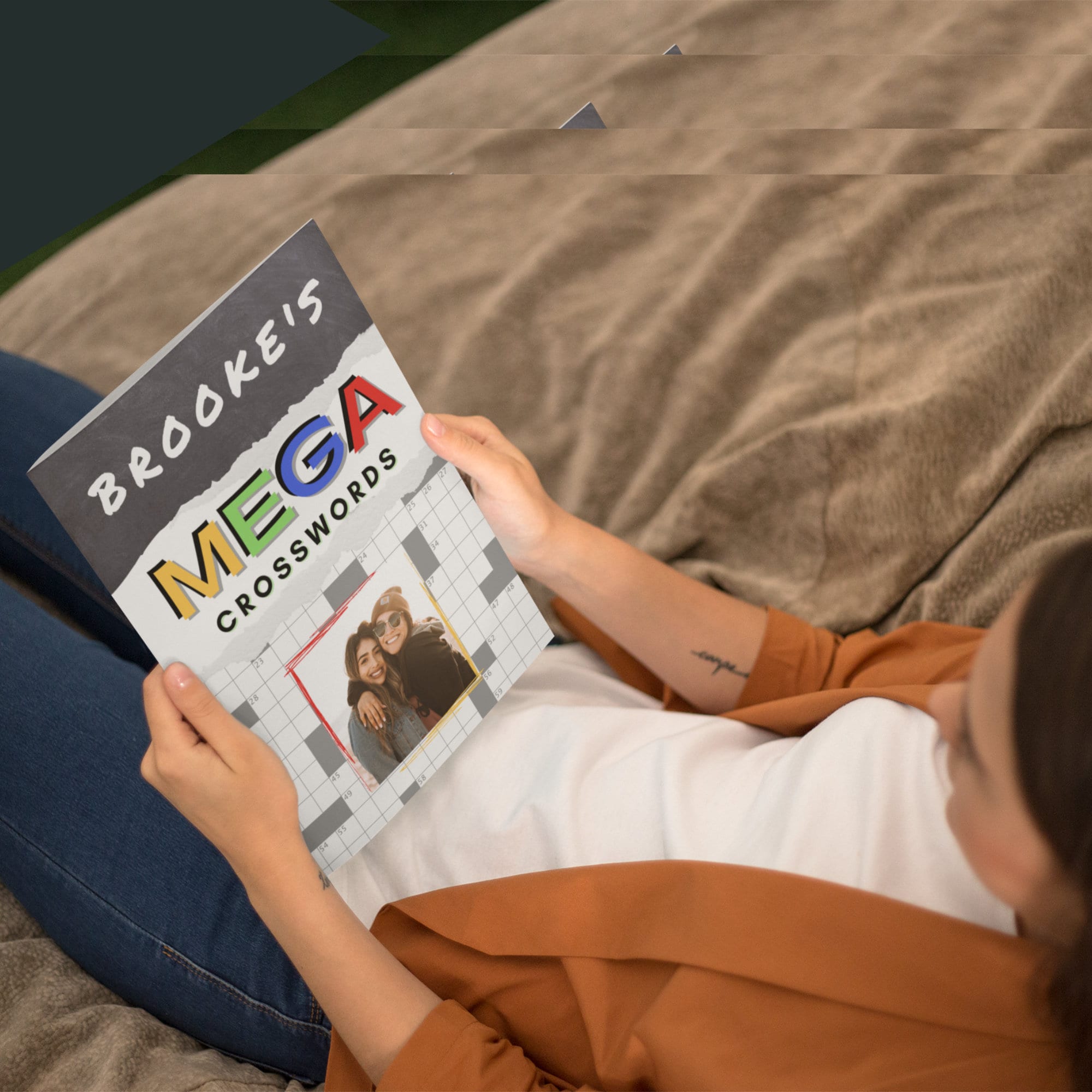 Custom Crossword Puzzle Book | Personalized Crossword Cover With Your ...