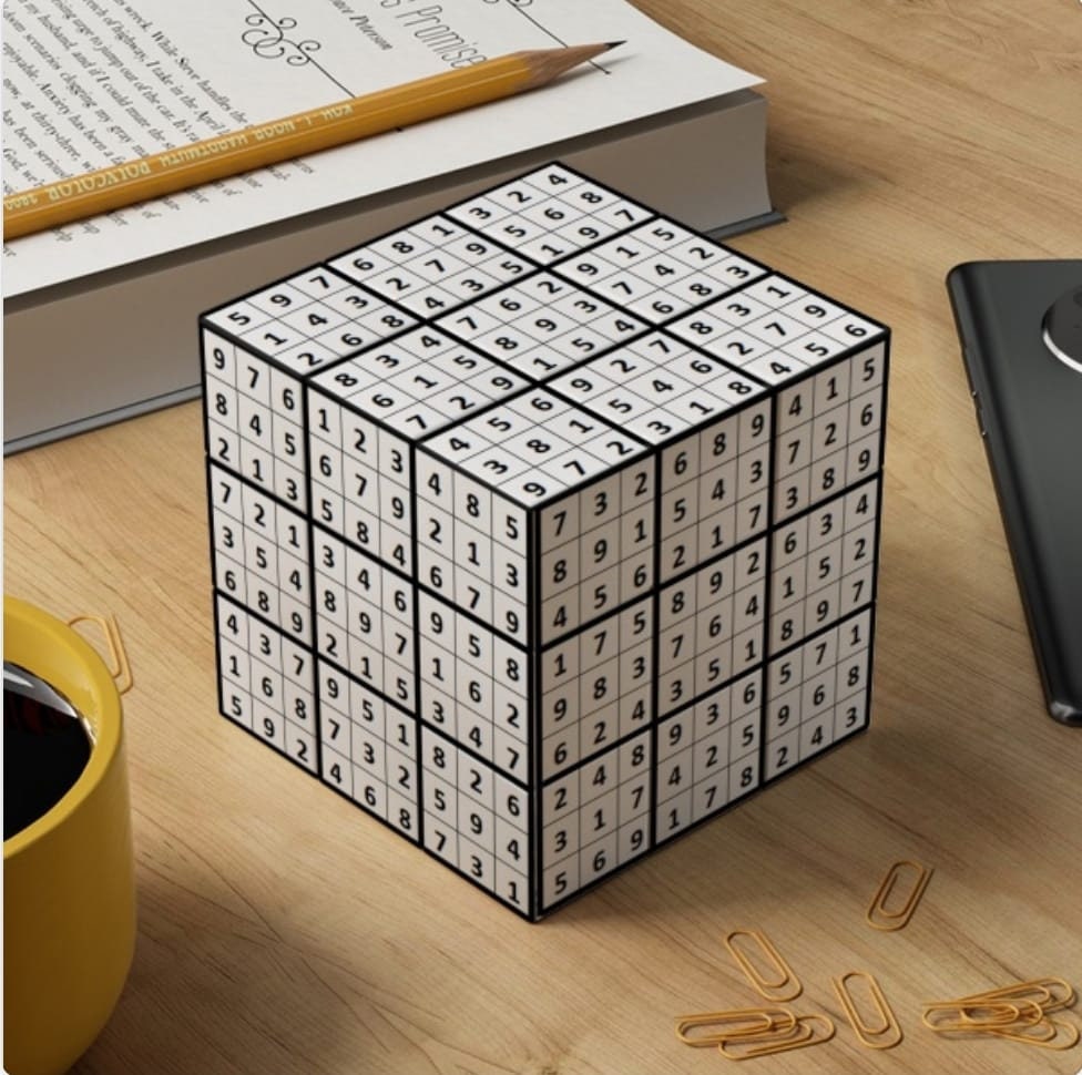 Super Sudoku Cube Puzzle Sudoku Cube Game Sure To Puzzle Even The
