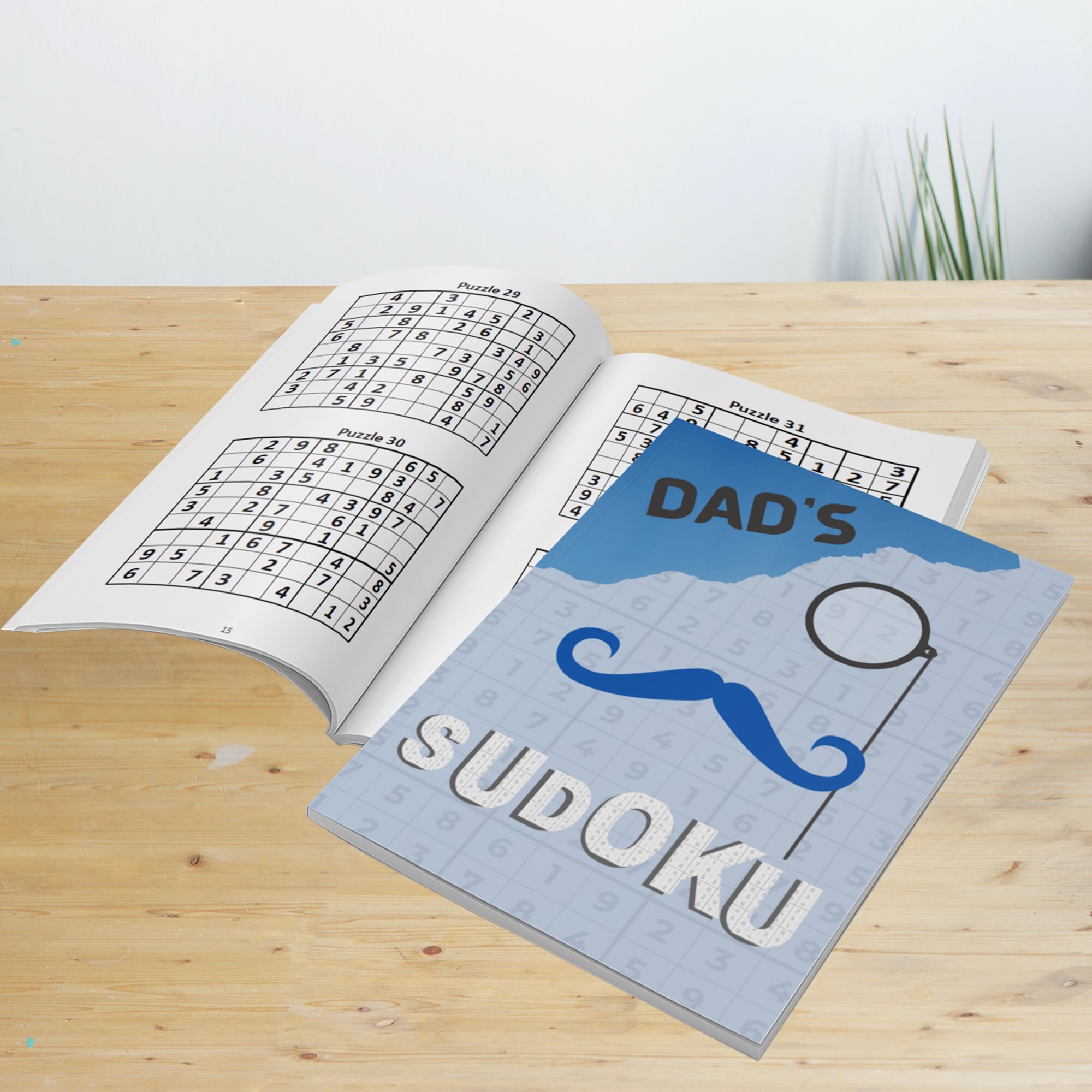 Dad's Sudoku | Personalized Sudoku Book Gift for Him | Great Gift Sure ...