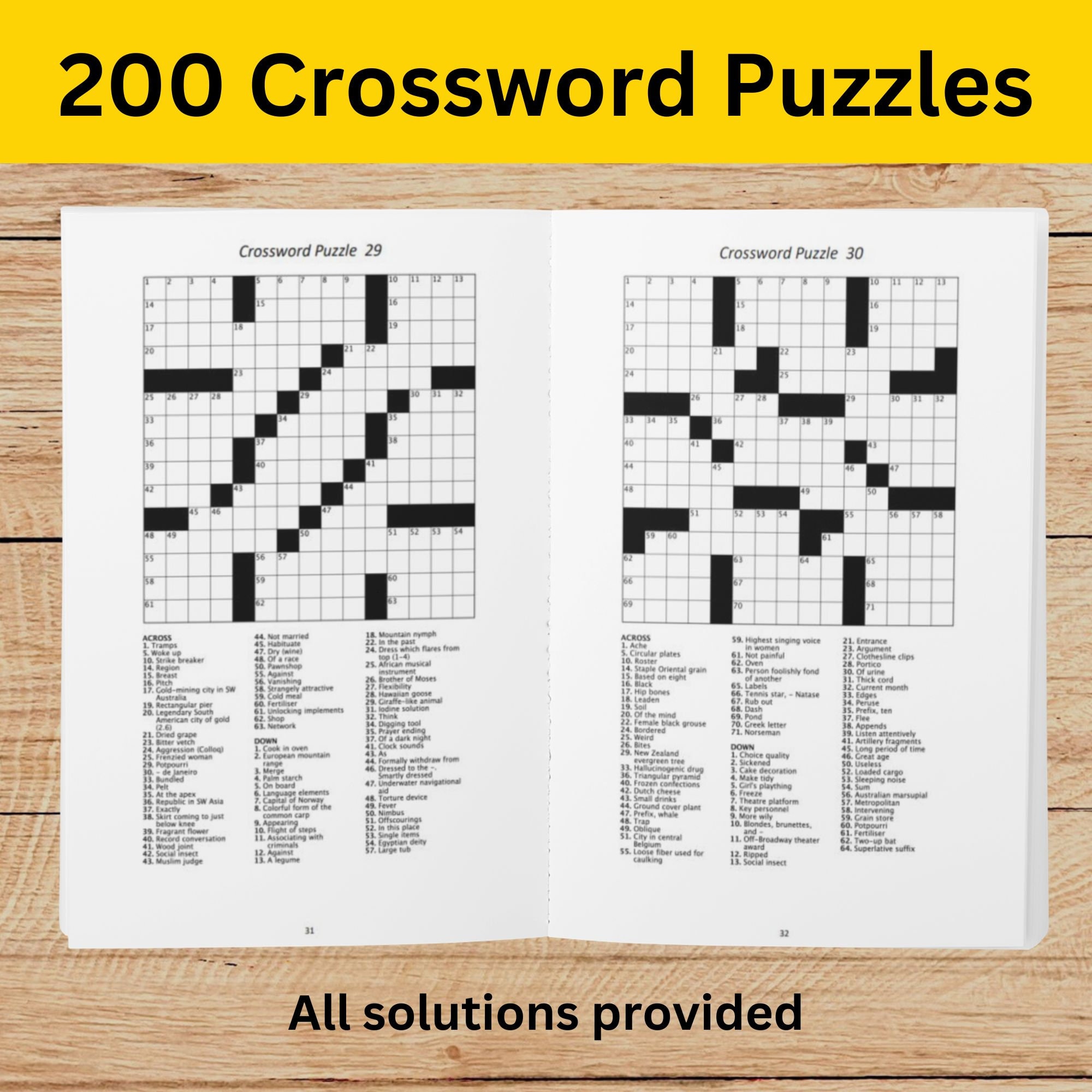 Custom Crossword Puzzle Book | Personalized Crossword Cover With Your ...