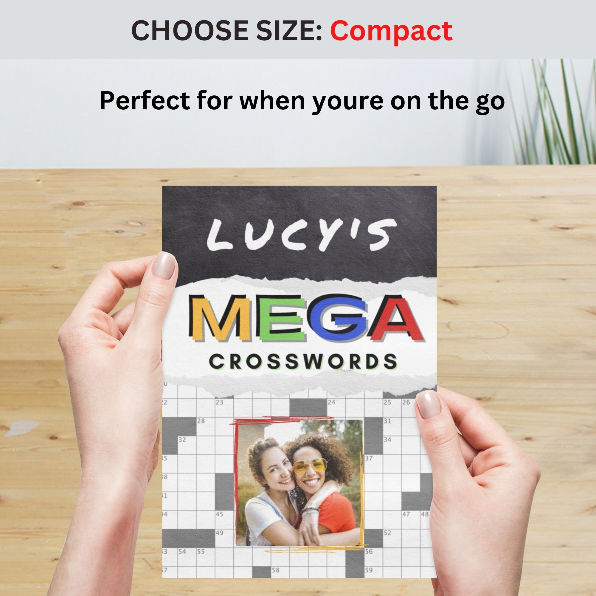 Custom Crossword Puzzle Book | Personalized Crossword Cover With Your ...