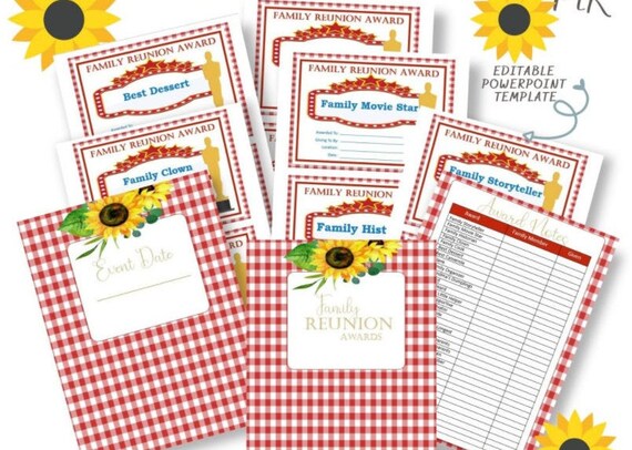 Family Reunion Awards Digital Printable | Etsy