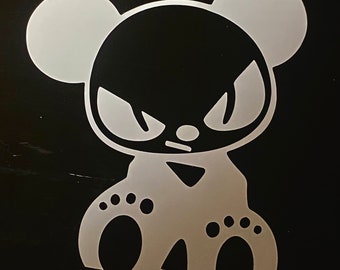 Angry Panda Decal - Etsy