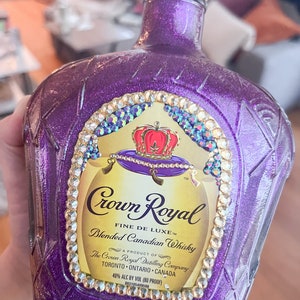Decorated Crown Royal Bottle (empty) - Etsy