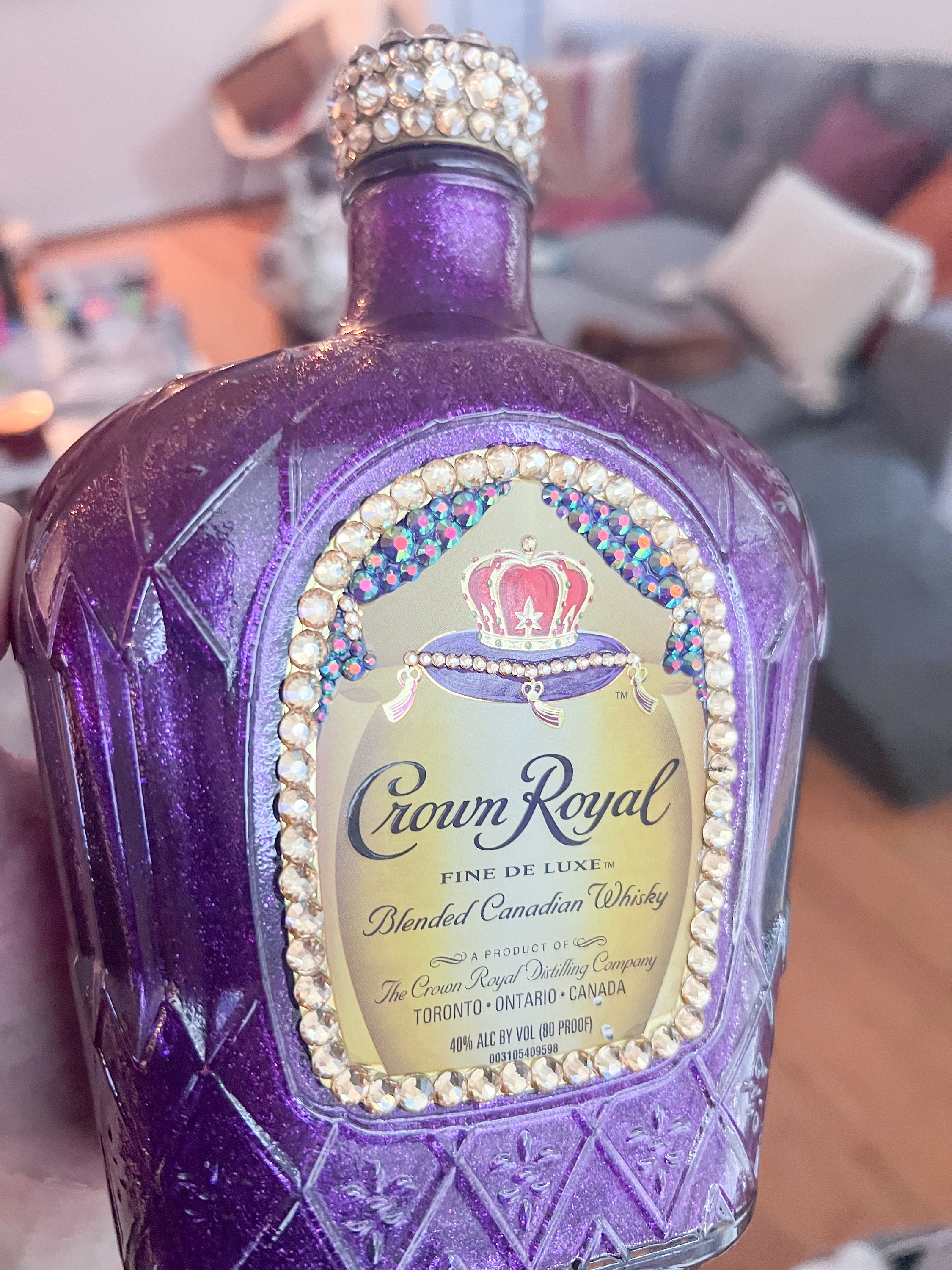 Decorated Crown Royal Bottle (empty) - Etsy