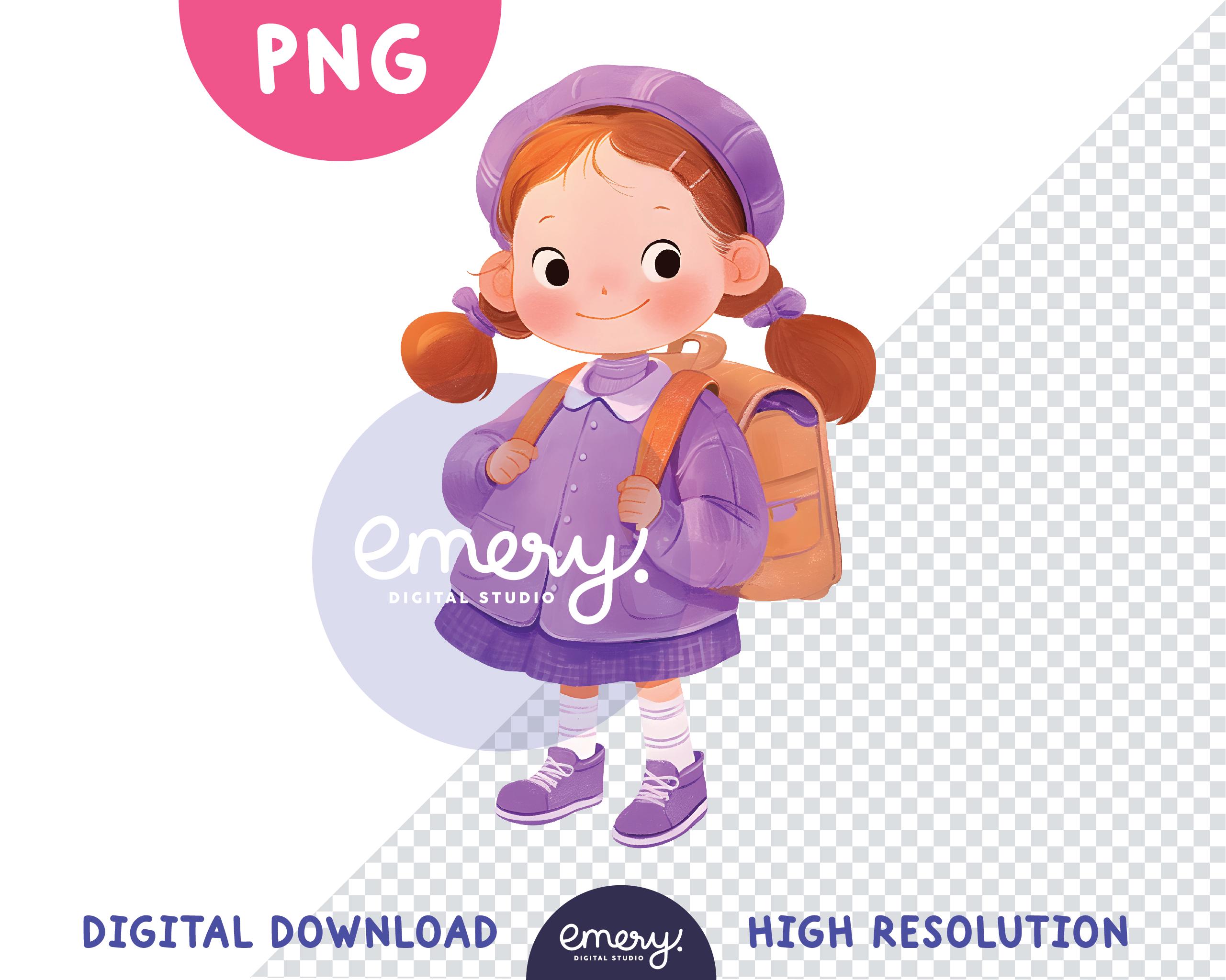 Kids With Backpack Clipart, Kindergarten Kids, Cute Kid Backpacks, Cute ...