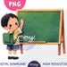 Blackboard Clipart, Kids Blackboard, School Kids PNG, Back to School ...