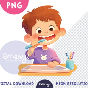 Daily Routine Clipart, 14 PNG Clipart, Daily Routine Activities of Cute ...