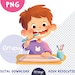 Daily Routine Clipart, 14 PNG Clipart, Daily Routine Activities of Cute ...