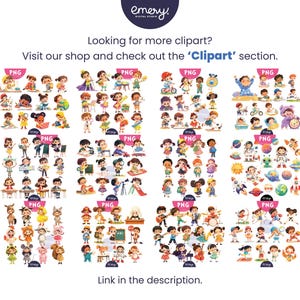 Cute Girl Daily Routine Clipart – PNG Illustrations of Kids’ Activities ...