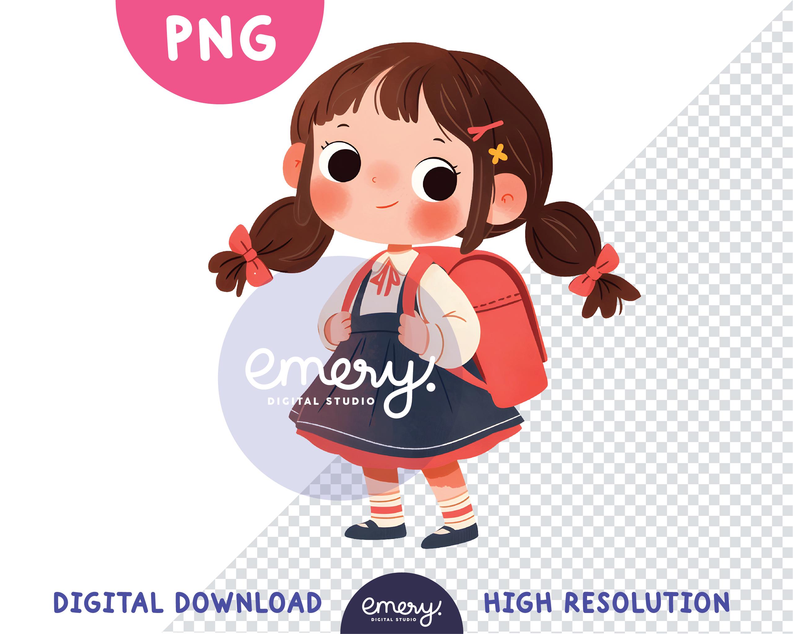 Kids With Backpack Clipart, Kindergarten Kids, Cute Kid Backpacks, Cute ...