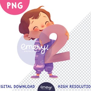 Numbers Clip Art, Kids With Numbers, Cartoon Kids PNG Clipart, Cute ...