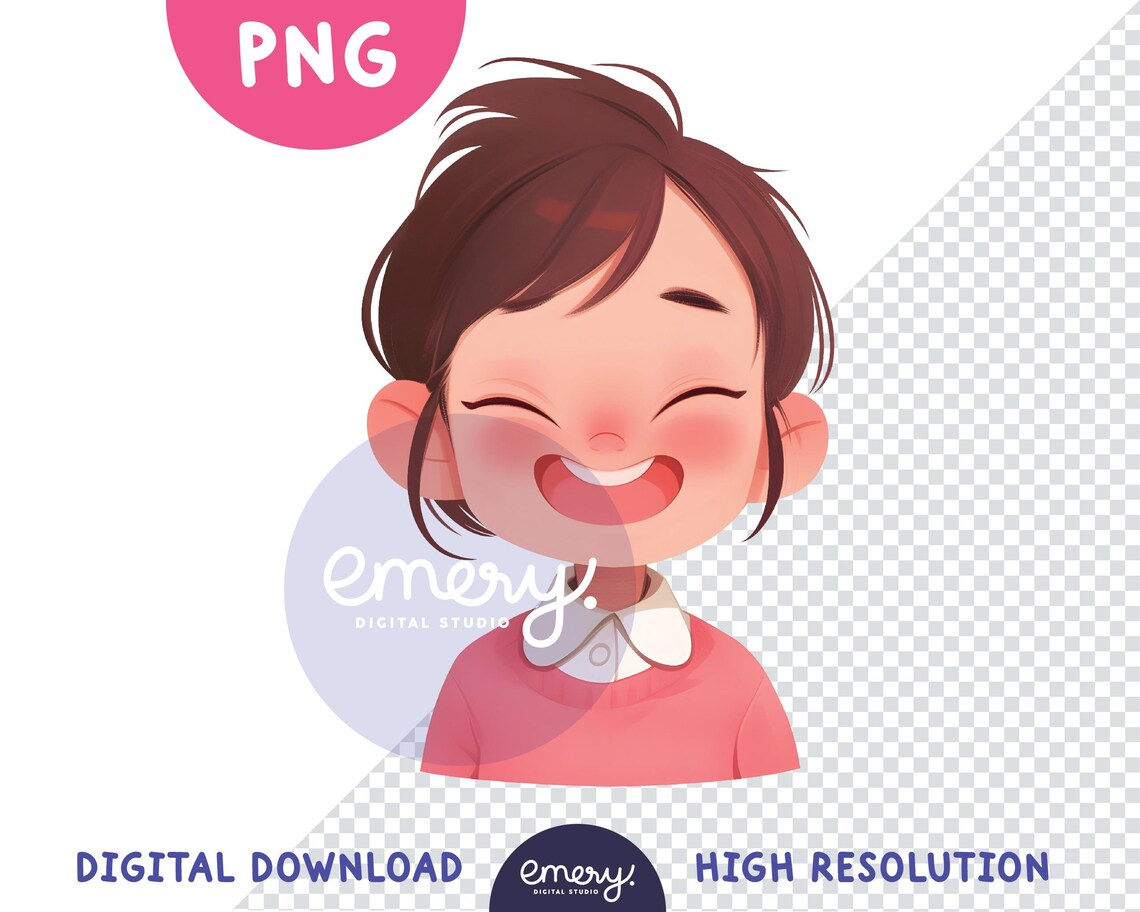 Cute Kid With Different Emotions, PNG Clip Art, Kids Emotion Clip Art ...