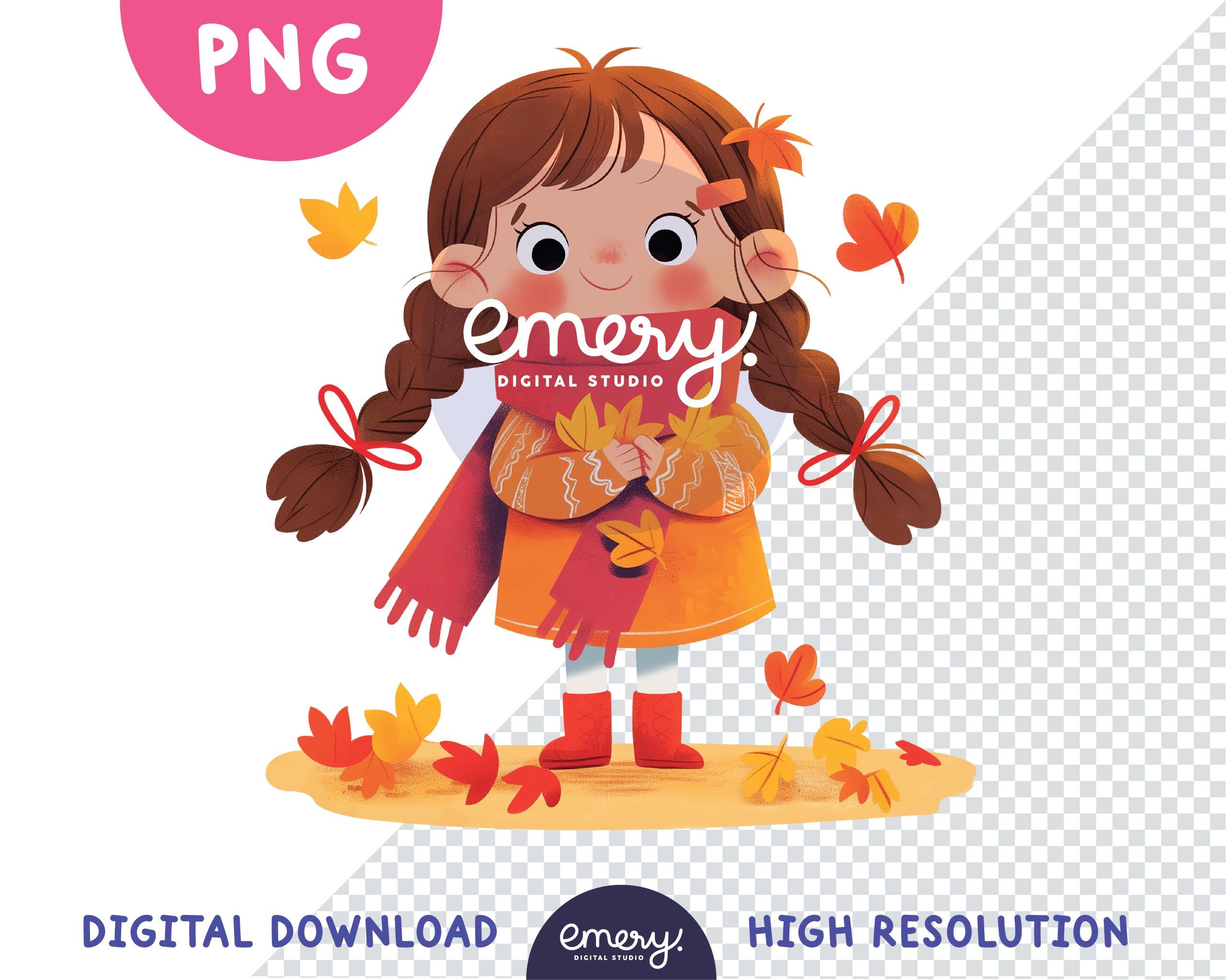 Kids Autumn Clipart, Cute Kids Autumn, Fall Clipart, Cute Kids PNG ...