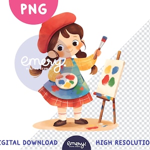 Cartoon Kids Clipart, School Activities PNG (digital Download) - Etsy