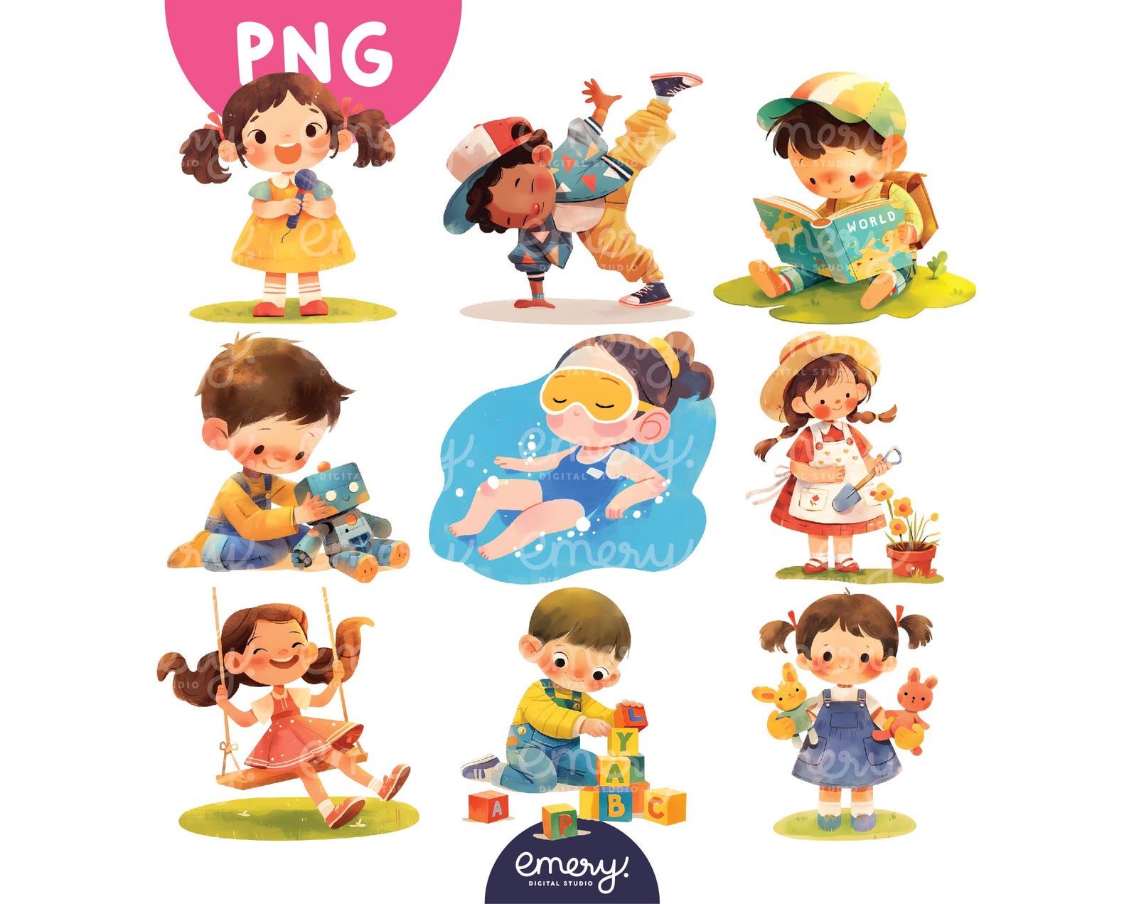Cartoon Kid Activities, Kids Daily Activities PNG Clipart, School Kids ...