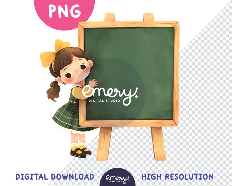 Blackboard Clipart, Kids Blackboard, School Kids PNG, Back to School ...