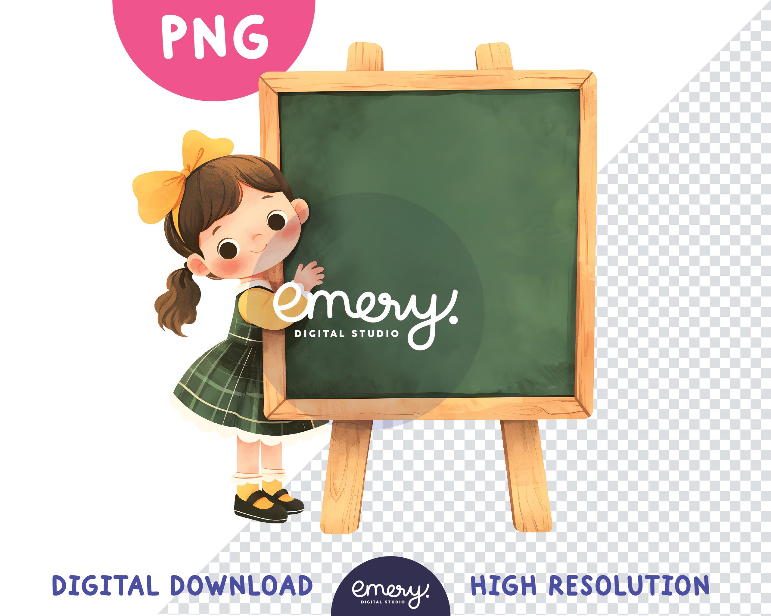 Blackboard Clipart, Kids Blackboard, School Kids PNG, Back to School ...