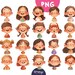 Clipart Collection of Smiling and Laughing Children's Faces, Boys and ...
