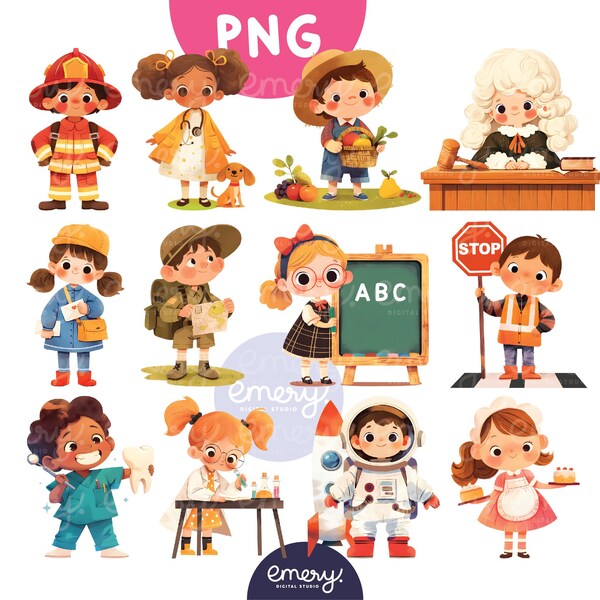 Community Helpers Clipart - Etsy